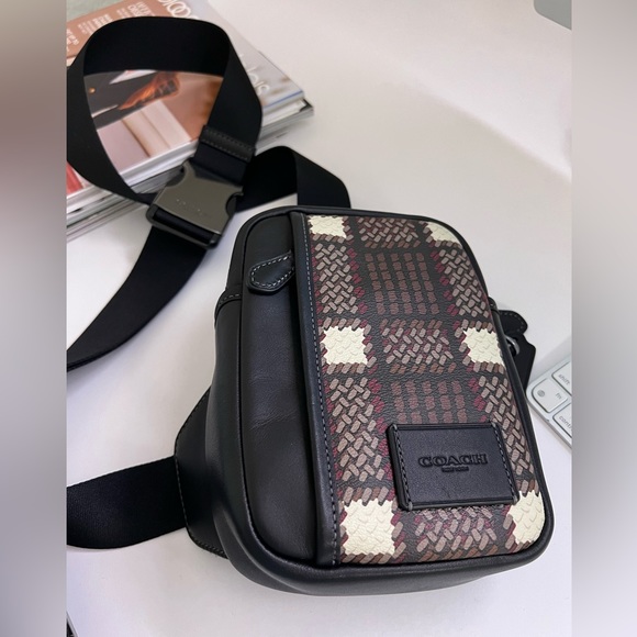 Coach | Bags | Coach Edge L Pack With Plaid Print Cm35 | Poshmark